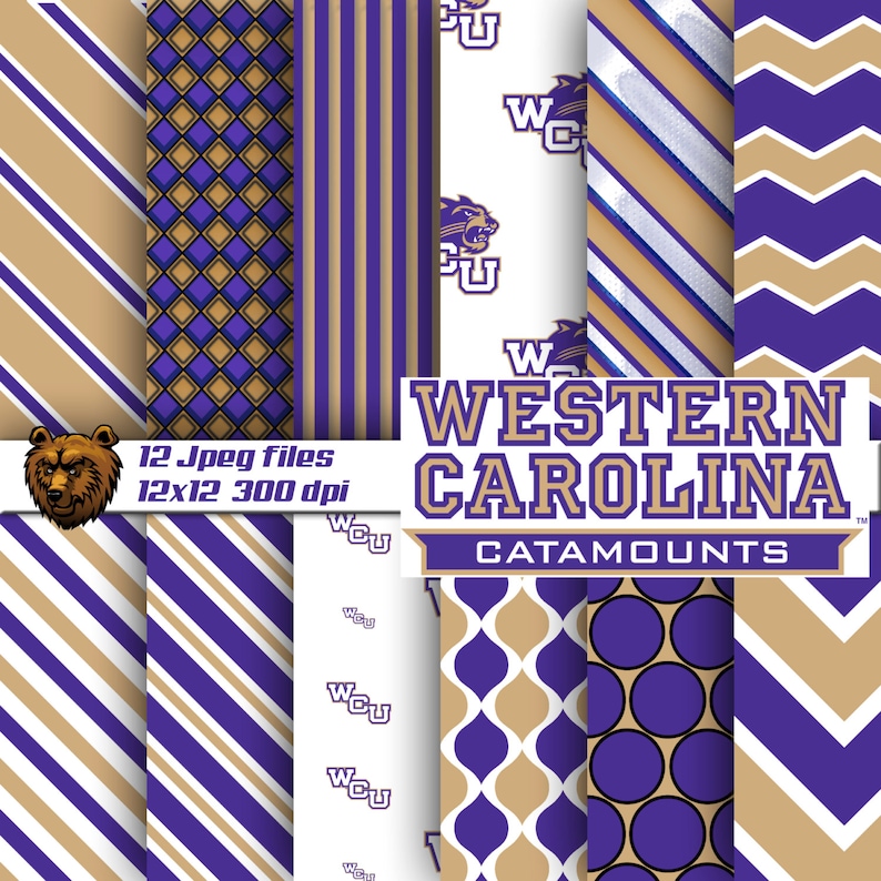 Western Carolina Digital Paper, Western Carolina, Background, Western ...