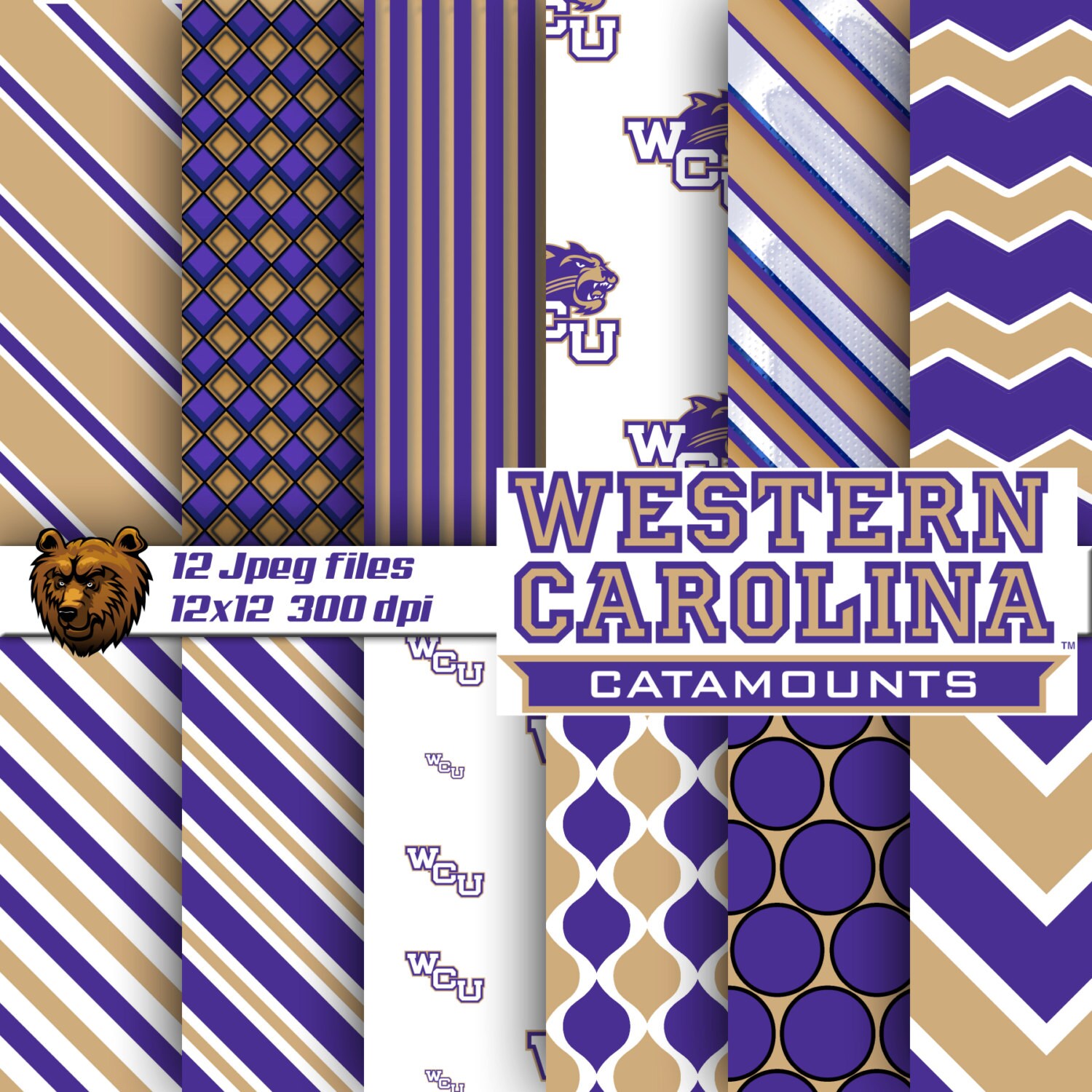Western Carolina Digital Paper, Western Carolina, Background, Western ...
