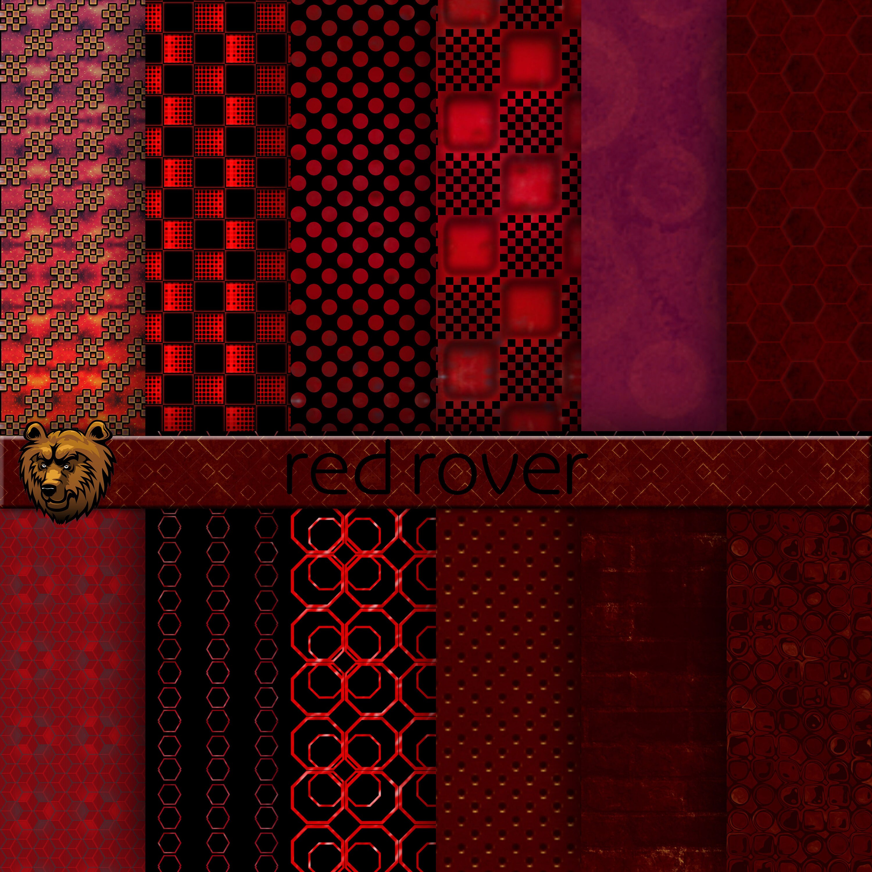 Dark Red Digital Paper, Dark Red Digital Background, Red Scrapbook ...