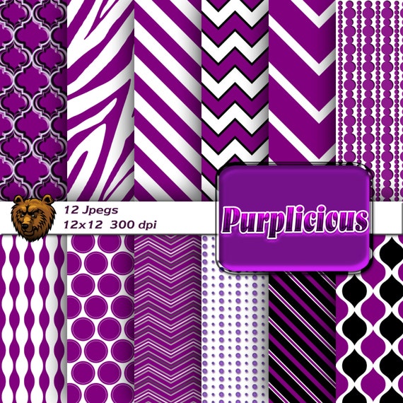 Purple Scrapbook Background