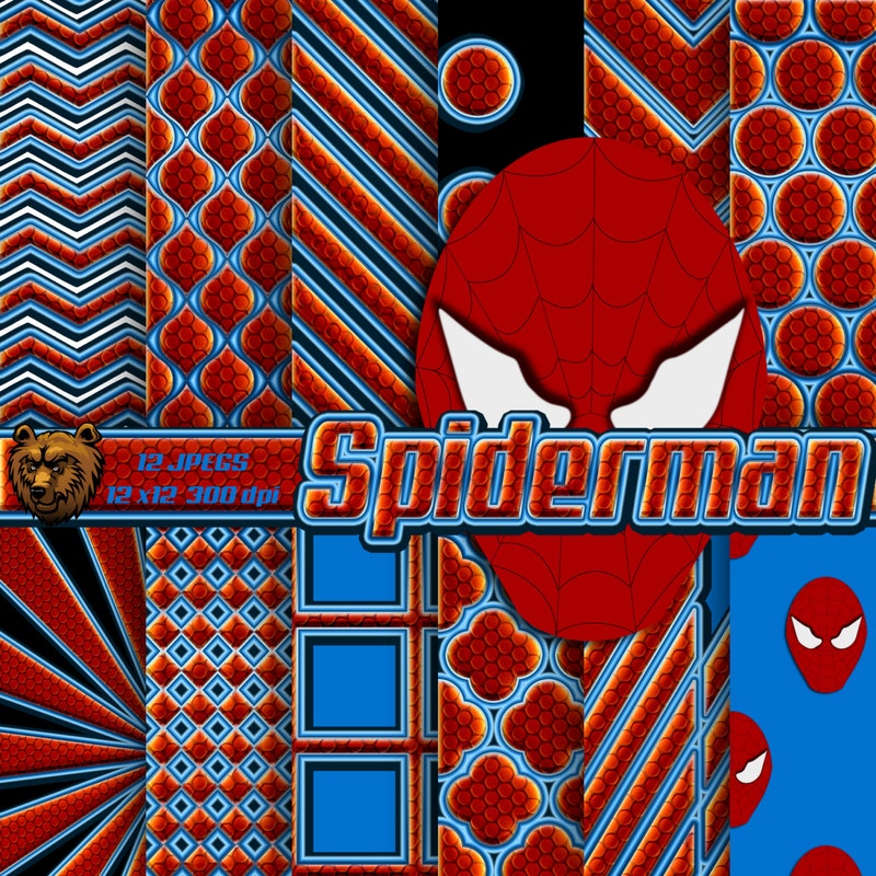 Spiderman Paper - Etsy