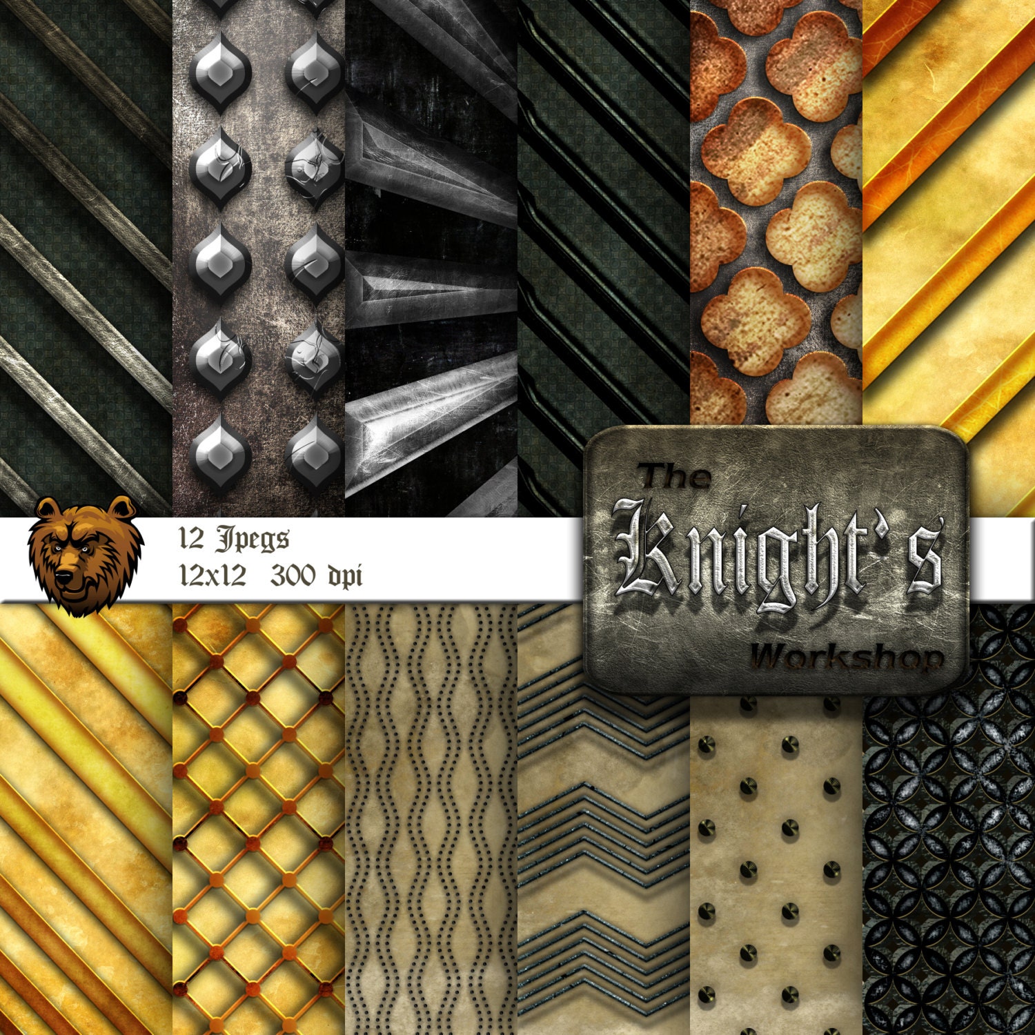 Medieval Digital Paper, Digital Download, Background, Digital Paper ...