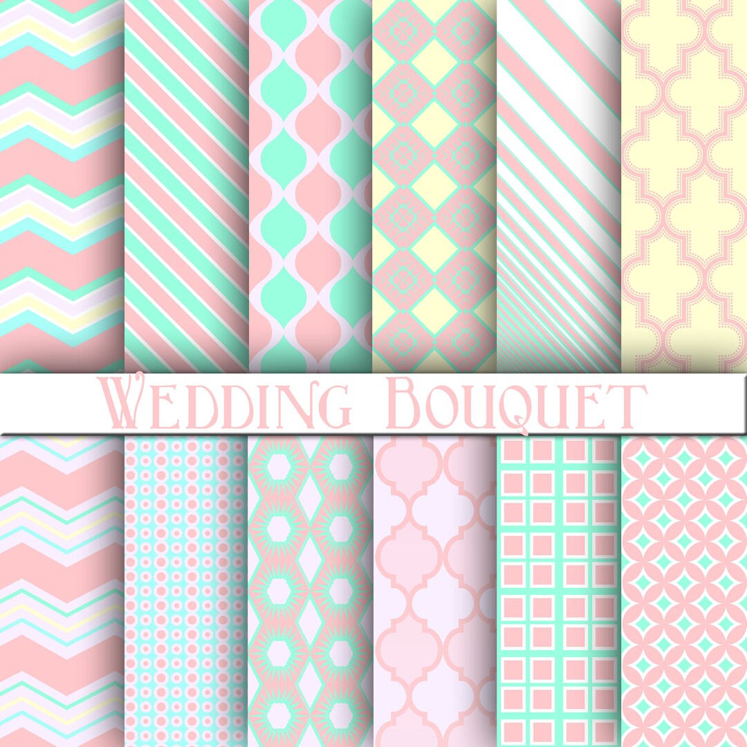 Wedding Digital Paper, Weddeing Background, Wedding Scrapbook Paper - Etsy