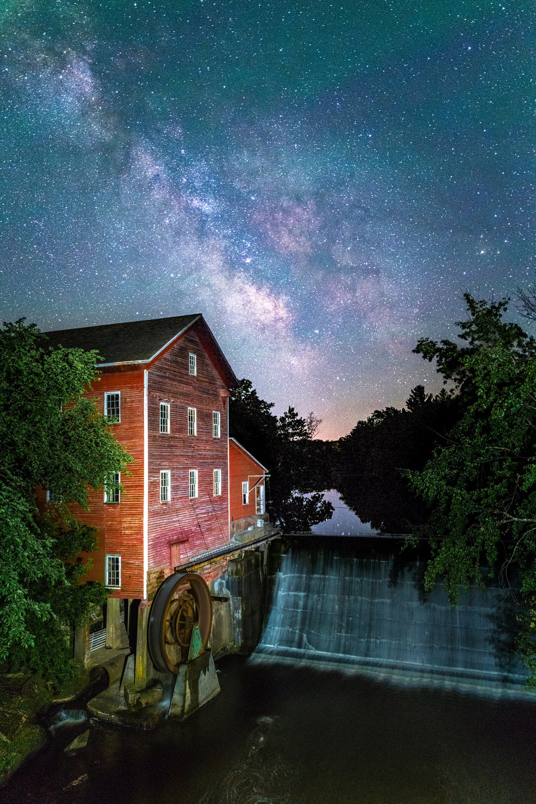 The Milky Way Over Dells Mill. Wisconsin - Photography Print - Etsy