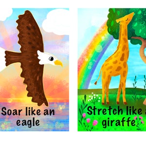 DIGITAL DOWNLOAD. Animal Action Cards 2. Printable Pdf and Jpg Files ...