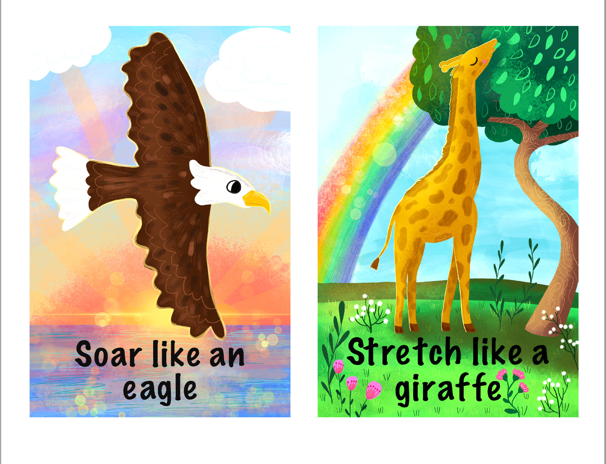 DIGITAL DOWNLOAD. Animal Action Cards 2. Printable Pdf and Jpg Files ...