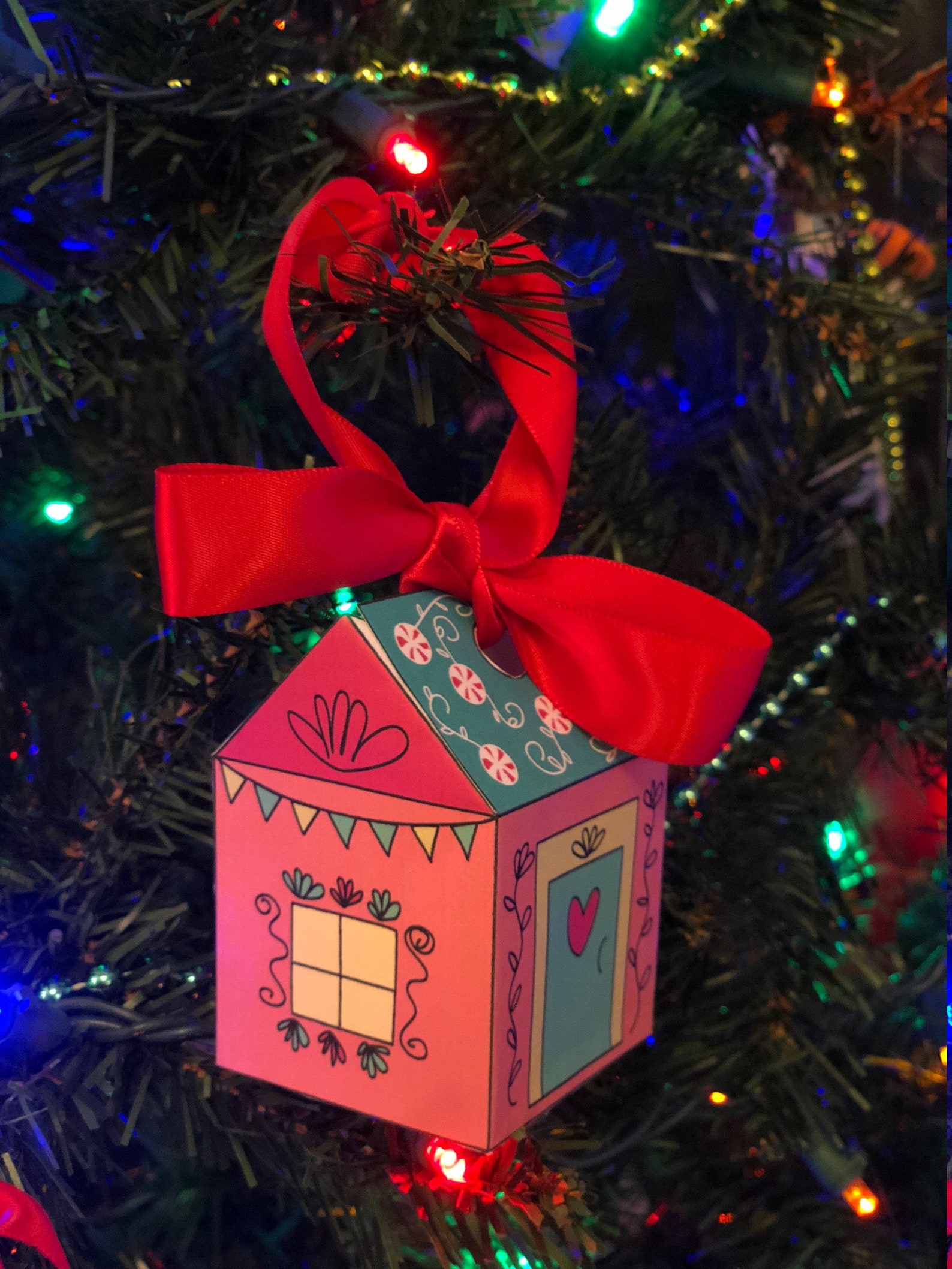 Advent Calendar 24 Christmas Houses. Printable File. DIY Christmas Gift ...