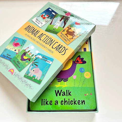 PRINTED VERSION. Animal Action Cards. 25 Cards. 4x6. | Etsy