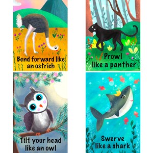DIGITAL DOWNLOAD. Animal Action Cards 2. Printable Pdf and Jpg Files ...