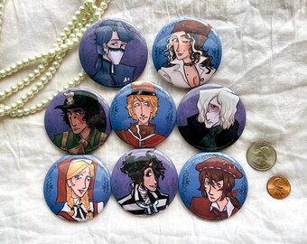 Identity V Buttons/pin 9 Character - Etsy