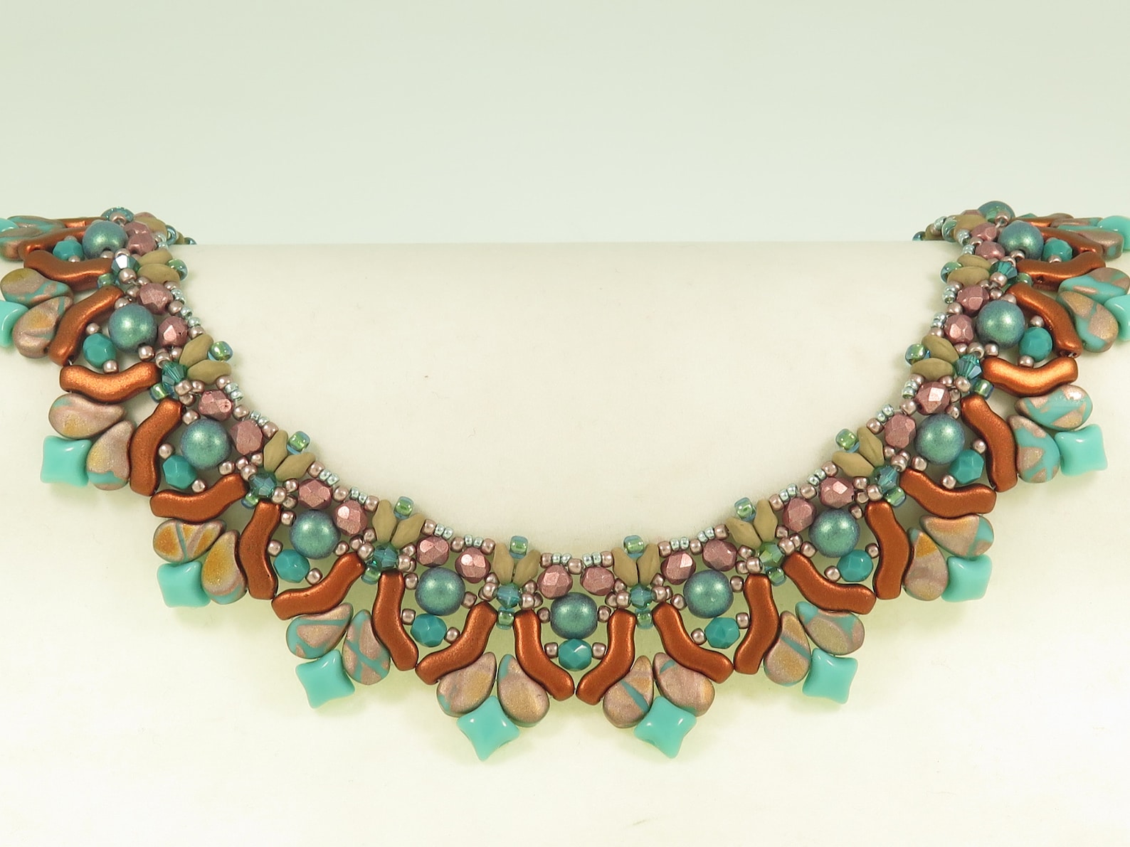 Arches Necklace -beading Tutorial - Bridge Beads Superduo Wibeduo ...