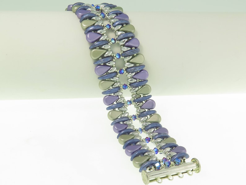 Raindrops beading Tutorial Swarovski Amos Par Puca Crescent - Etsy