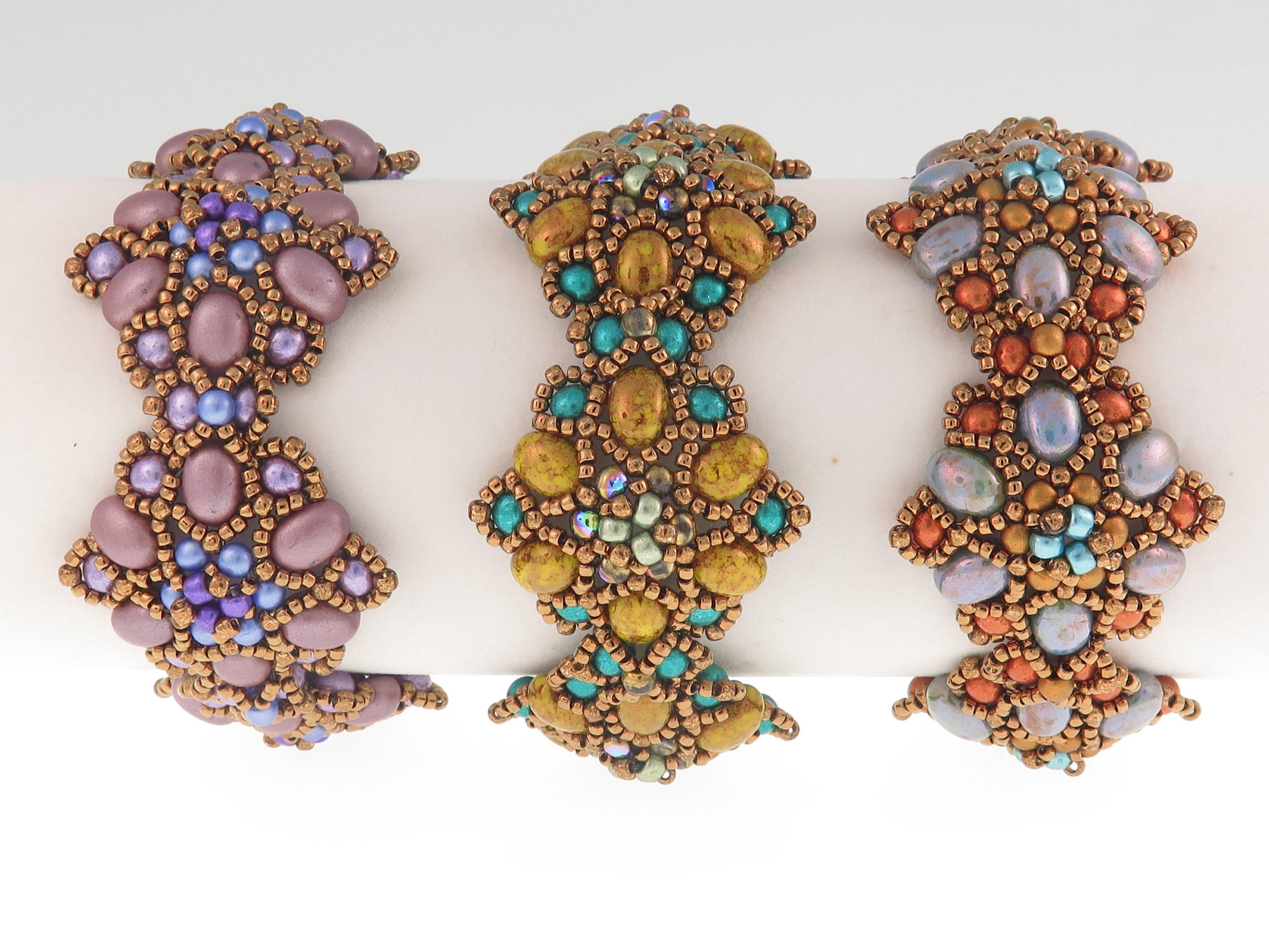 Marrakech Bracelet Beading Tutorial Samos Par Puca Pearl - Etsy