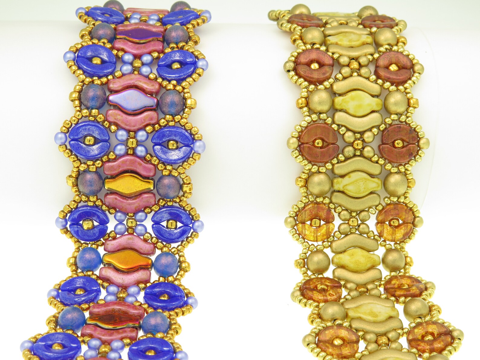 Froggy Bracelet - Beading Tutorial - Bridge, Navette, Rounds, Pearls ...