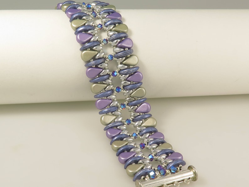 Raindrops beading Tutorial Swarovski Amos Par Puca Crescent - Etsy