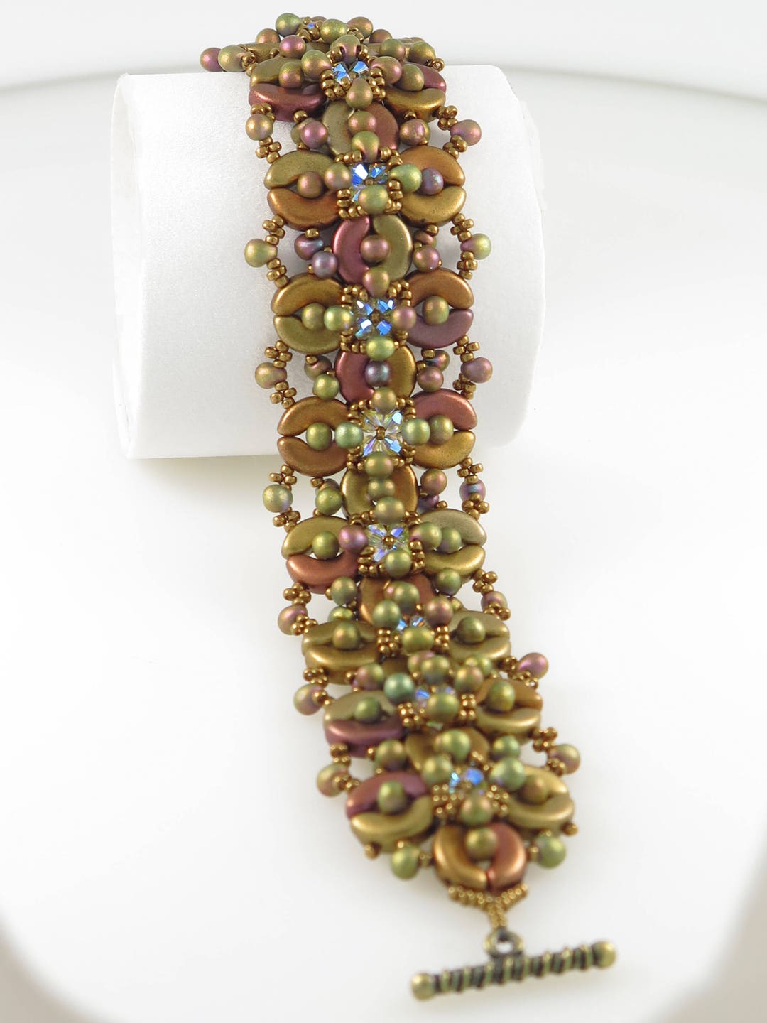 Blossom Bracelet - Beading Tutorial - Swarovski and Arcos Par Puca ...