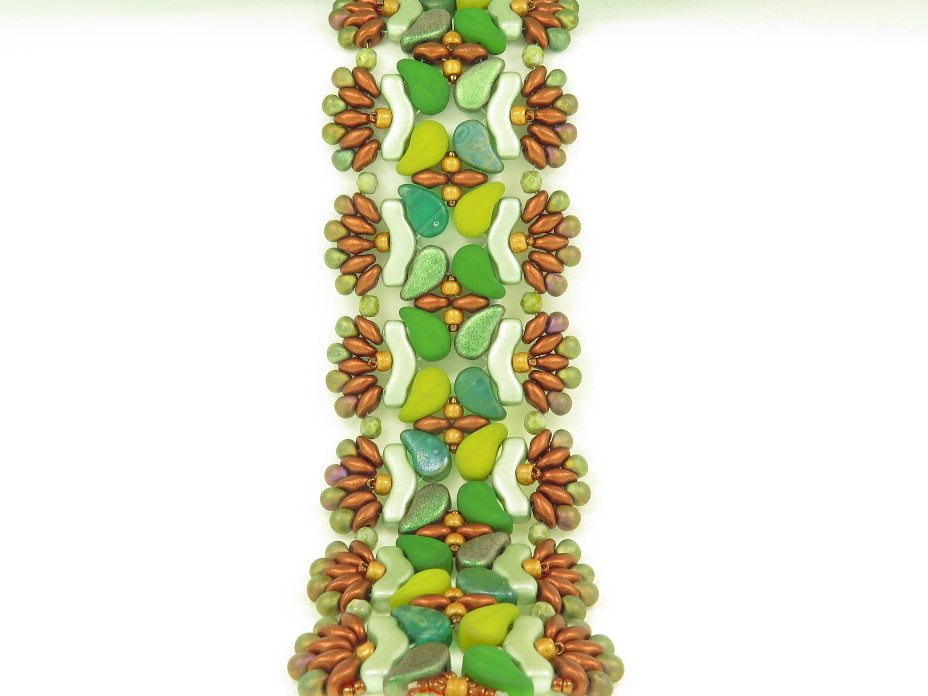 Peacock Bracelet Beading Tutorial Bridge bads Paisley | Etsy