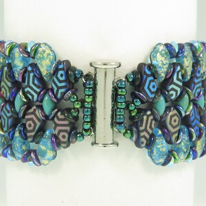 Kites Bracelet - Beading Tutorial - Kite & O Beads Superduo and Crystal ...