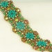 Lantana Bracelet beading Tutorial Superduo Gemduo O Beads Drops Bicones Fire Polished & Seed ...