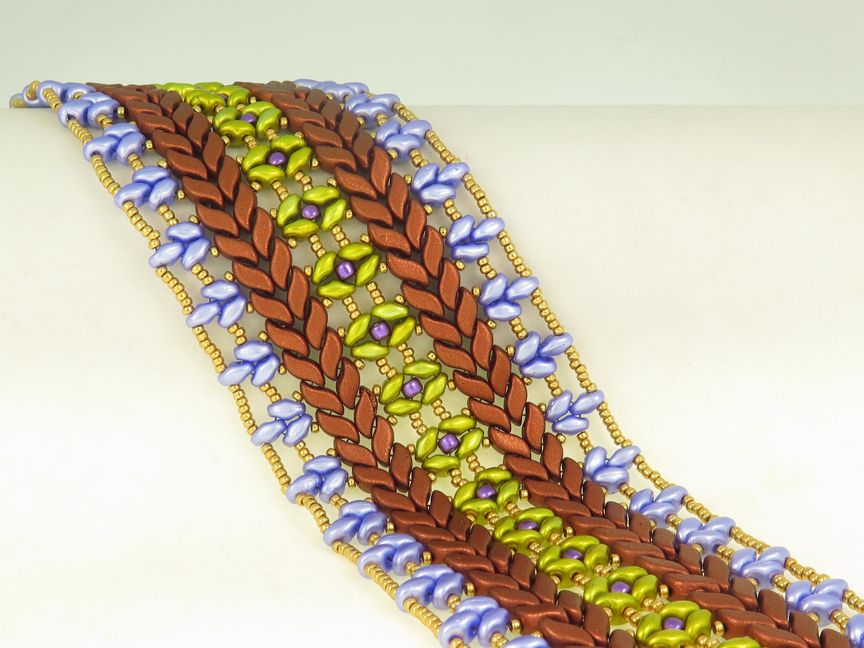 Wheat Stalks Bracelet Beading Tutorial StormDuo Storm Duo | Etsy