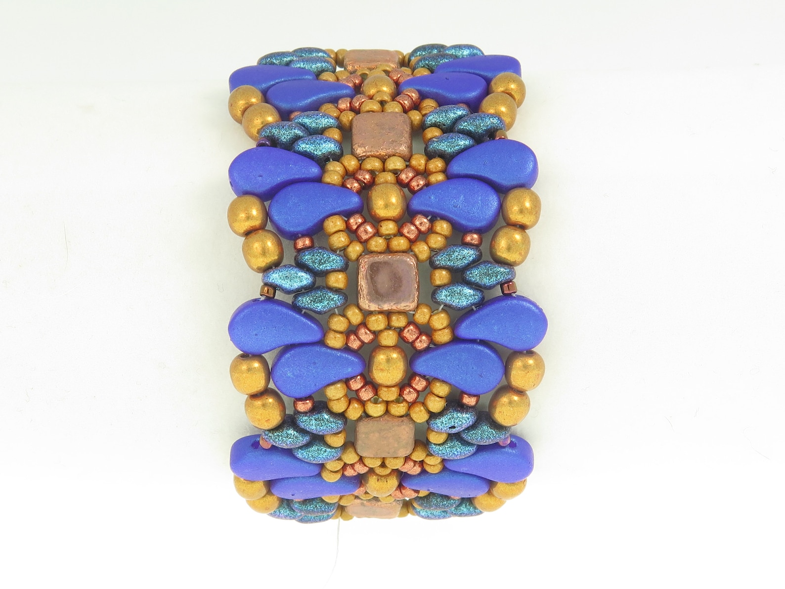 Fireflies Bracelet beading Tutorial Superduo Paisley Duo | Etsy