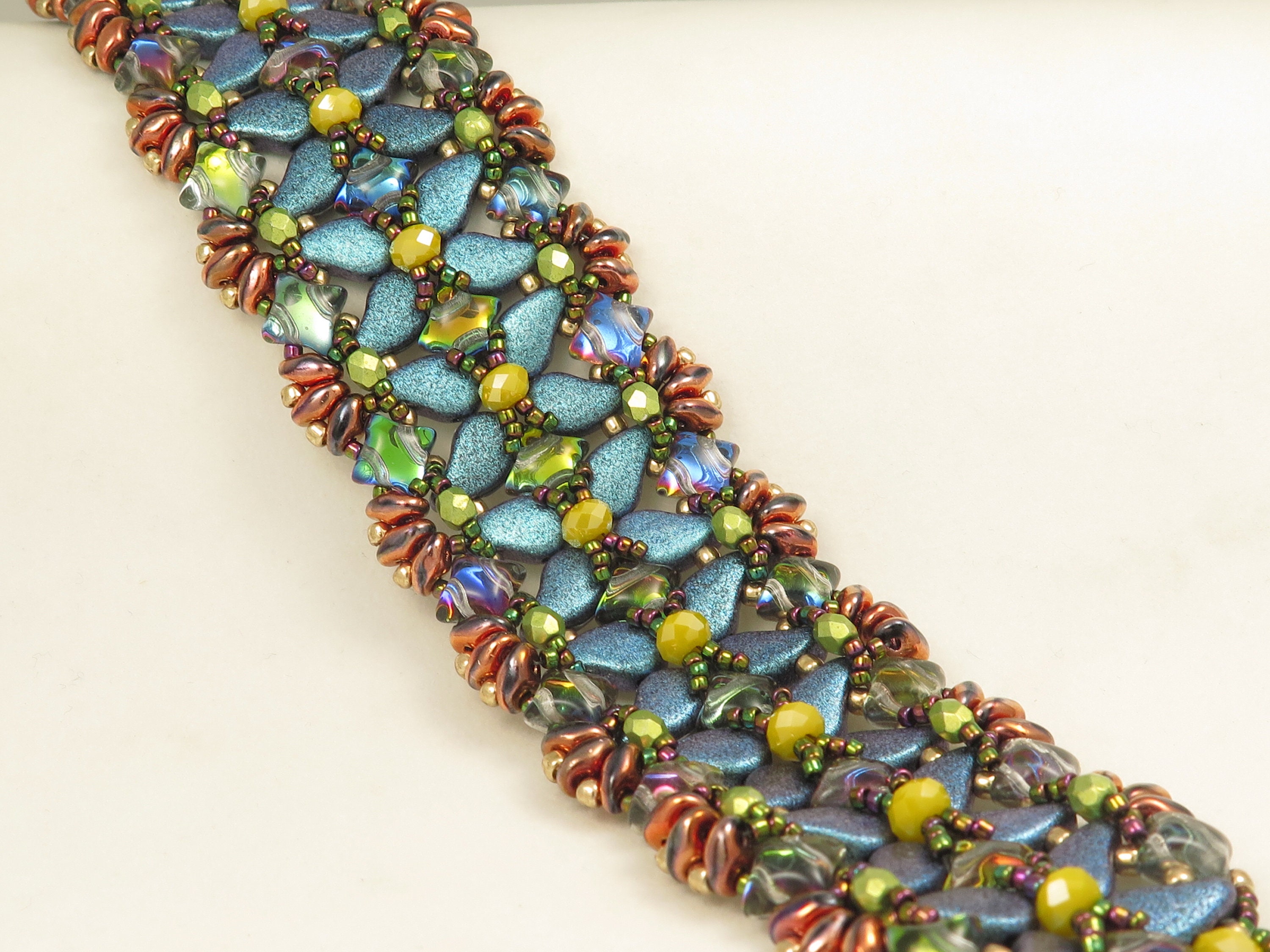 Candyland Bracelet Beading Tutorial Paisley Wibeduo | Etsy