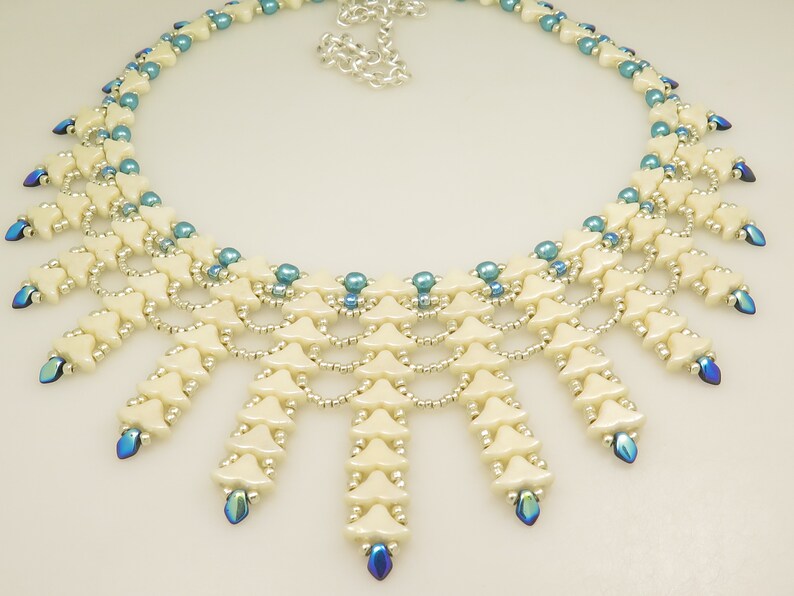 Pagoda Necklace -beading Tutorial- Helios Par Puca Gekko Pearls and ...