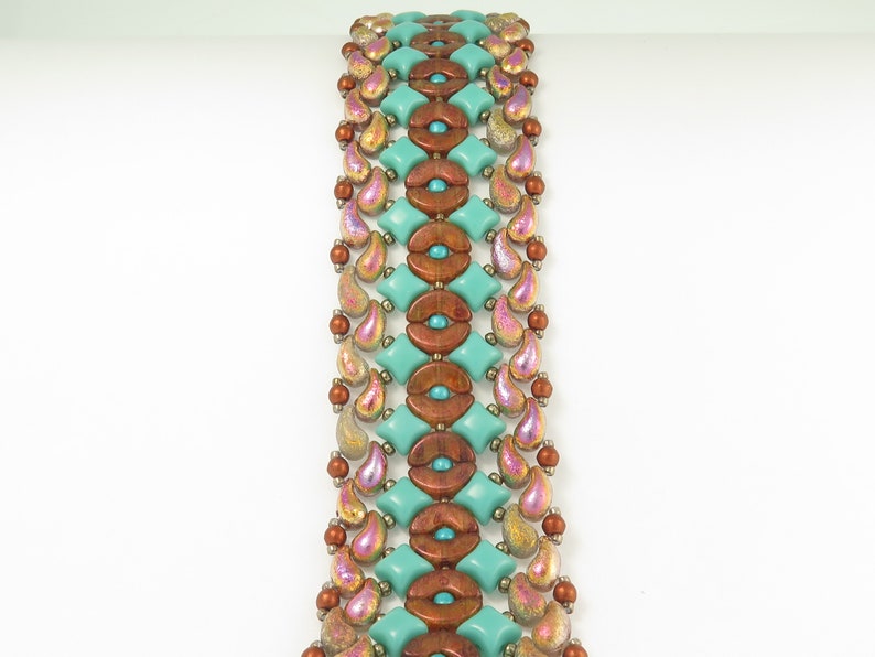 Braids Bracelet Beading Tutorial Arcos Puca Superduo - Etsy