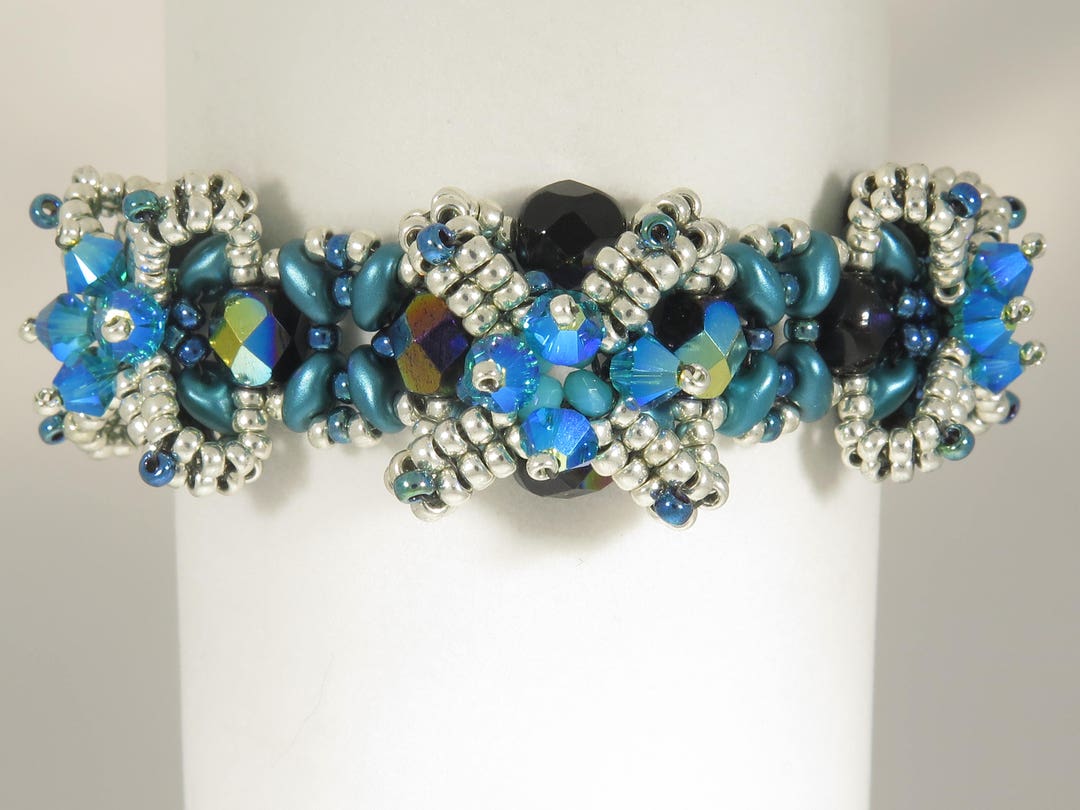 Butterflies - Beading Tutorial, Fire Polished Superduo Swarovski ...