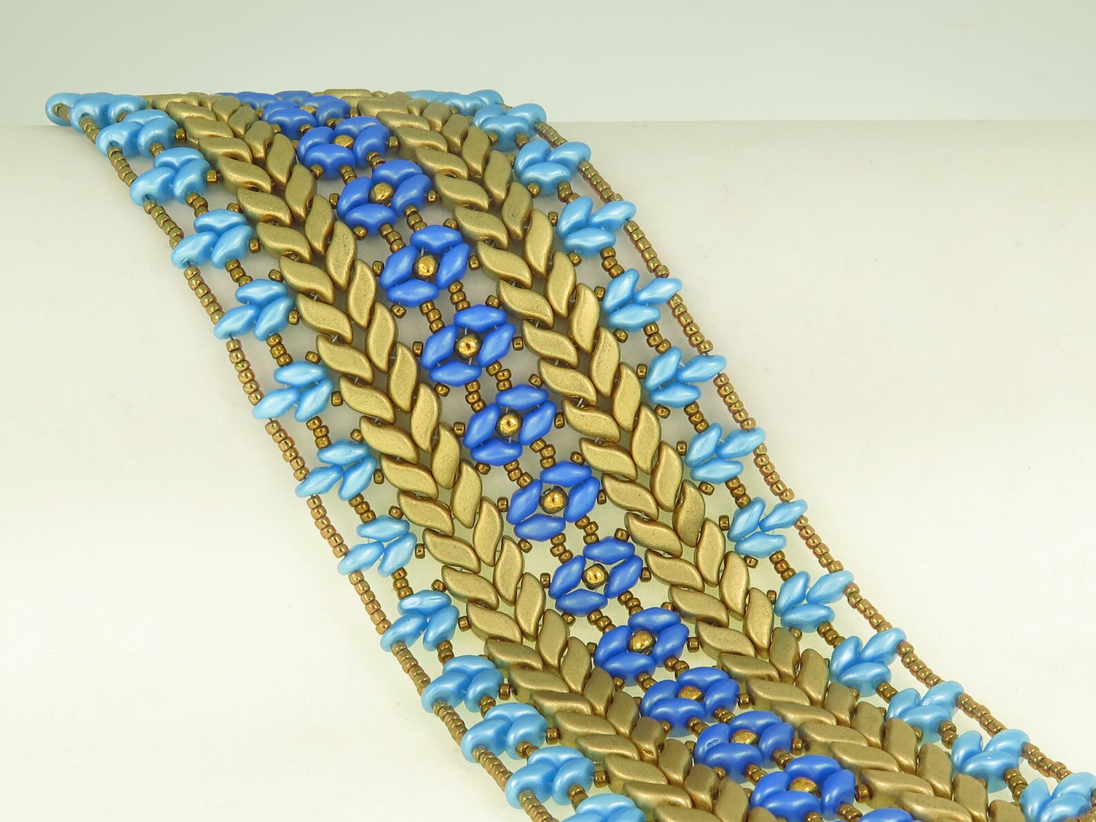 Wheat Stalks Bracelet - Beading Tutorial - Stormduo Storm Duo Superduo ...