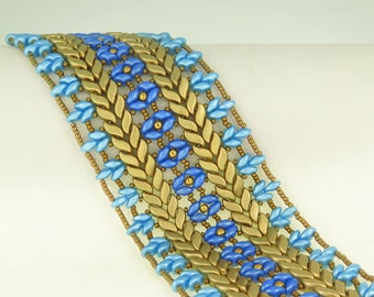 Wheat Stalks Bracelet Beading Tutorial Stormduo Storm Duo | Etsy