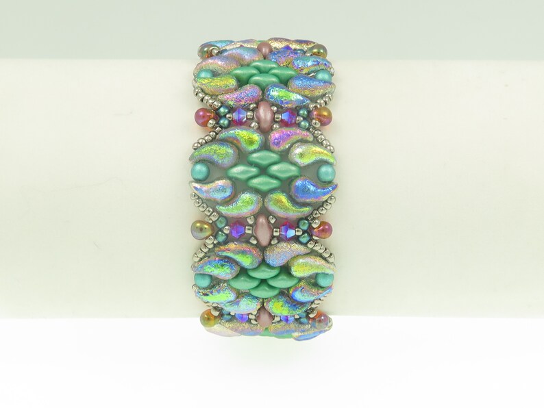 Tadpoles Bracelet - Beading Tutorial -zoliduo Superduo Pearls Drops ...
