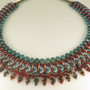 Indiana Necklace -beading Tutorial - Amos Arcos Par Puca Crescent ...
