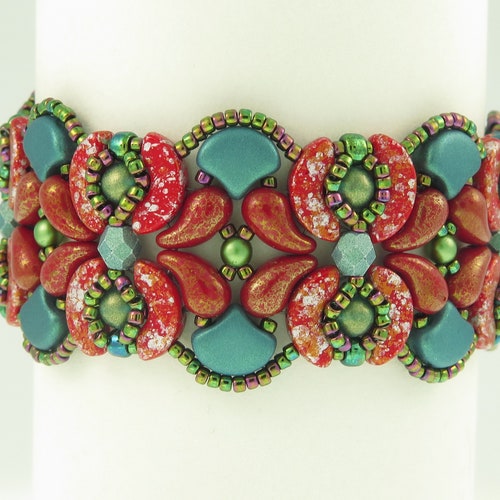 Bloom Bracelet Beading Tutorial Arcos Par Puca Ginko - Etsy