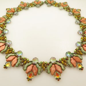 Mistletoe Necklace - Beading Tutorial -bridge Navettes Ginko Baroque ...