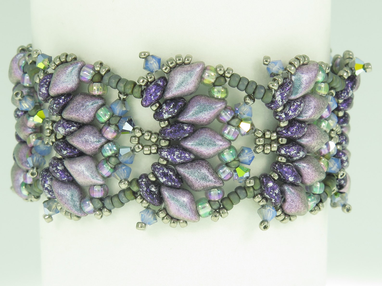 Waterfall beading Tutorial Swarovski Gemduo Diamondduo - Etsy UK