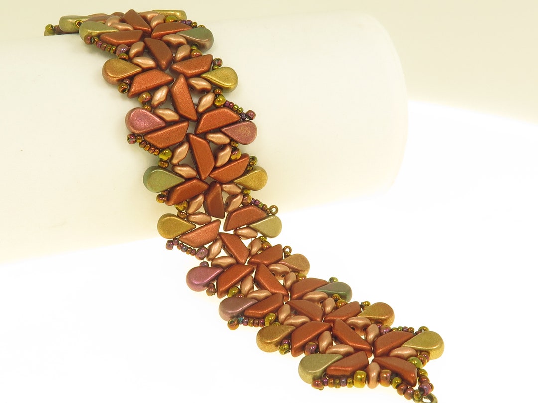 Mosaic -beading Tutorial - Tinos and Amos Par Puca Superduo Bracelet ...