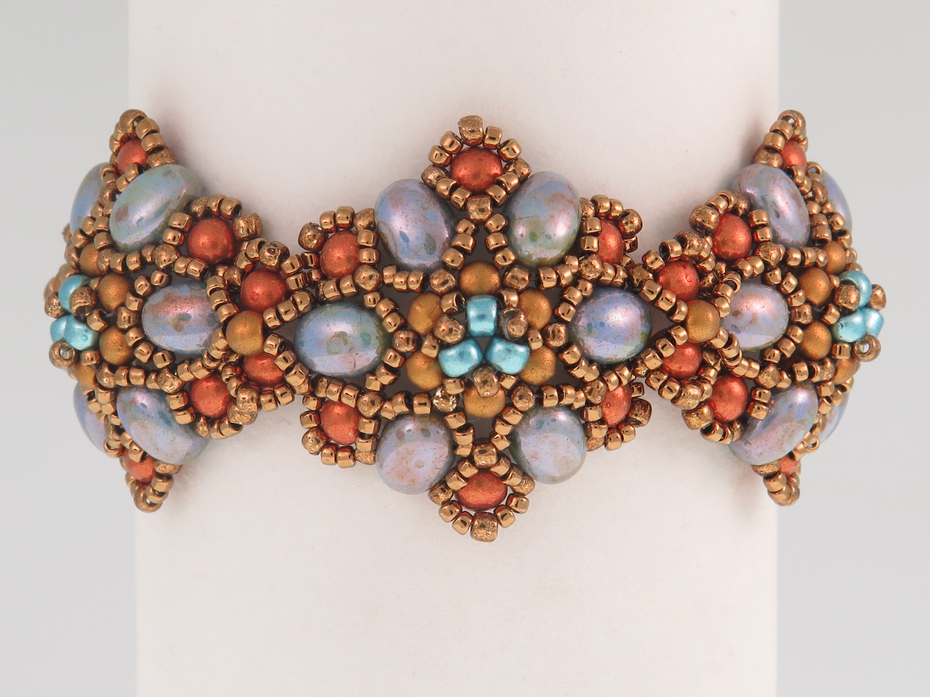 Marrakech Bracelet Beading Tutorial Samos Par Puca Pearl - Etsy