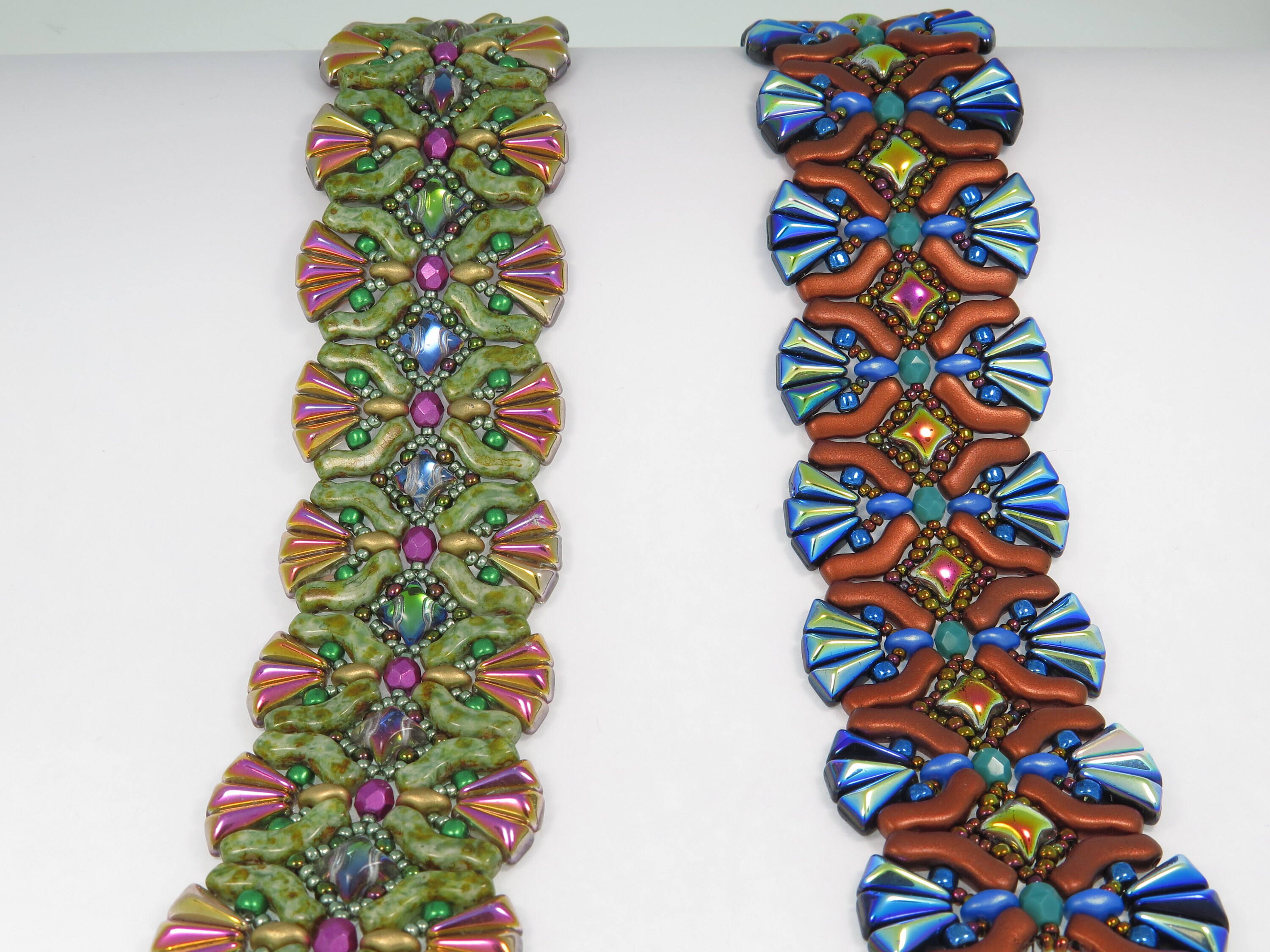 Scallop Bracelet - Beading Tutorial - Bridge Vexolo Wibeduo Superduo ...