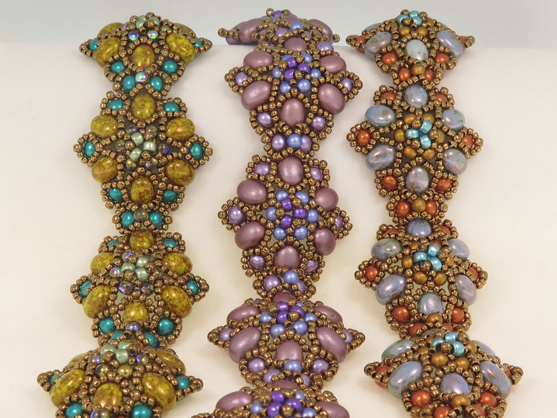 Marrakech Bracelet Beading Tutorial Samos Par Puca Pearl - Etsy