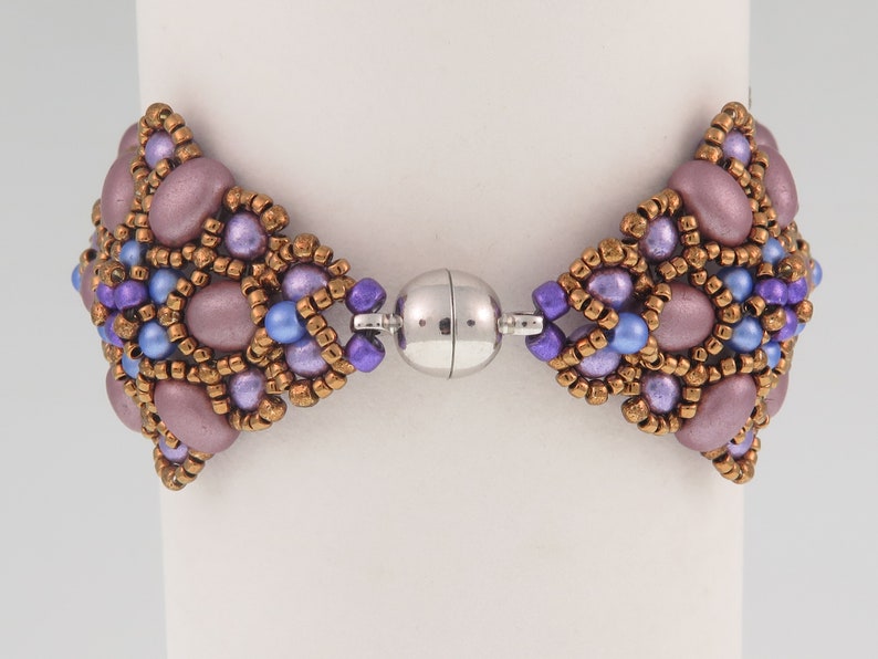 Marrakech Bracelet Beading Tutorial Samos Par Puca Pearl - Etsy