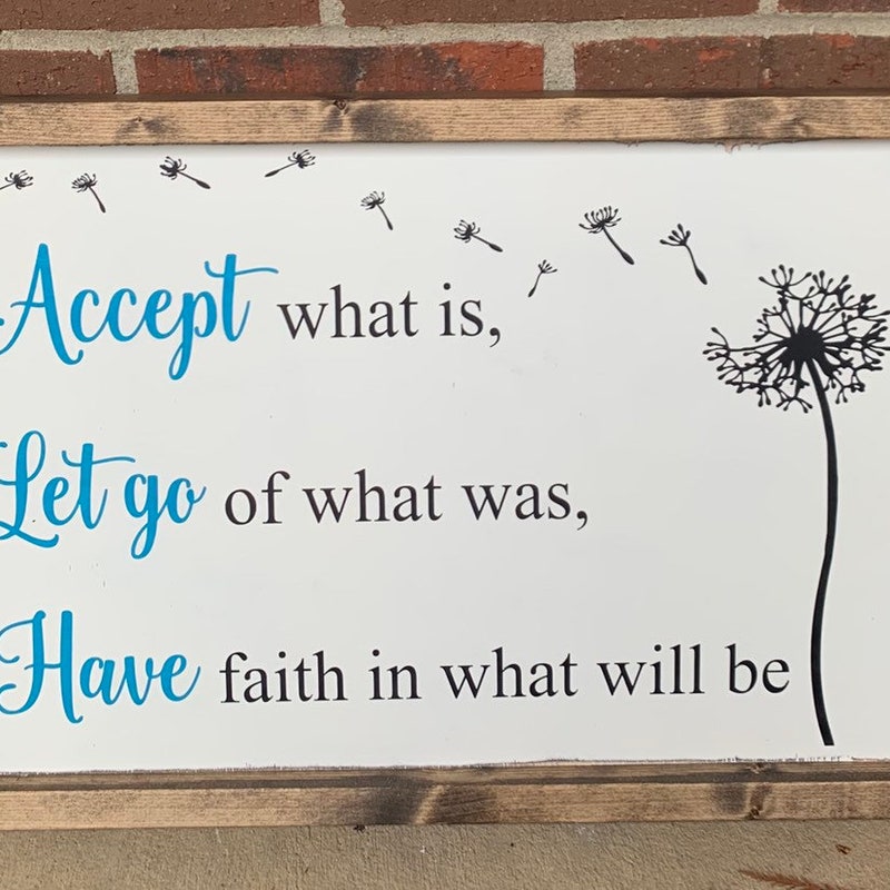 Accept What is Sign - Etsy