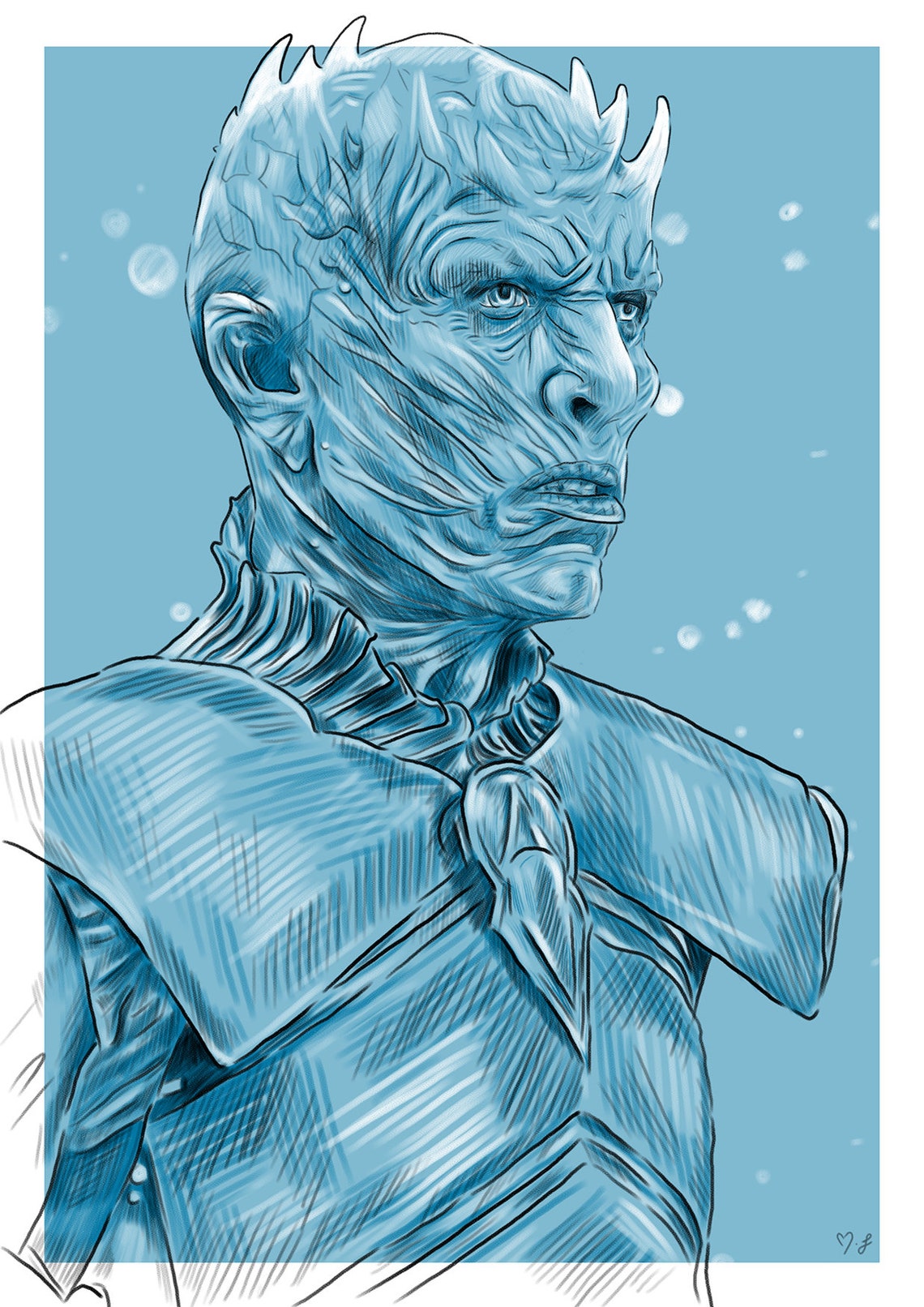 The Night King Art Print - Etsy