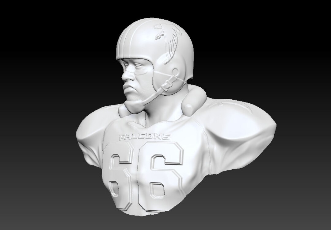 Vintage Throwback Atlanta Falcon Football Bust - Etsy