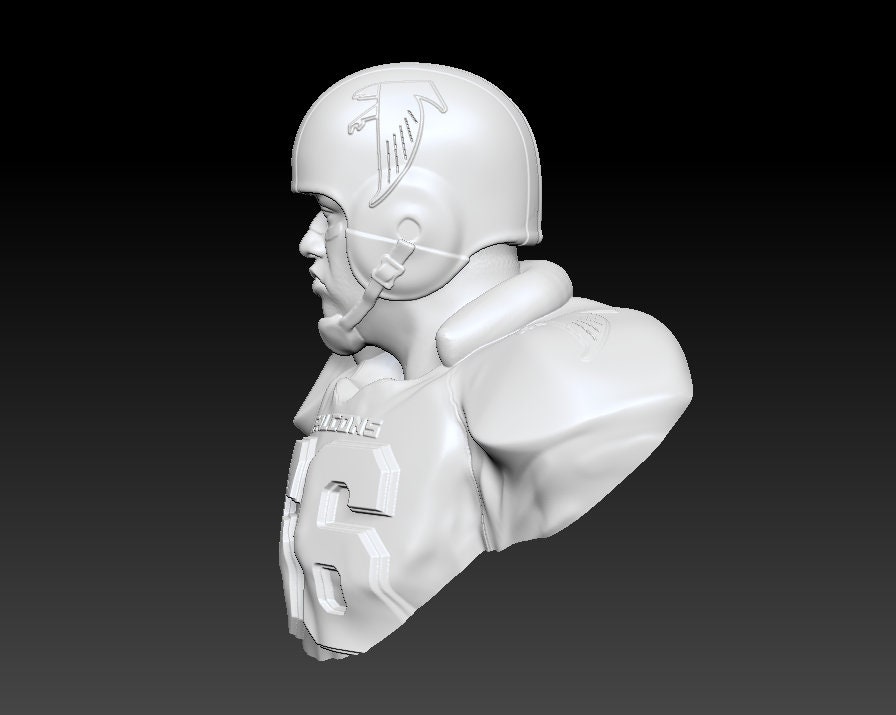 Vintage Throwback Atlanta Falcon Football Bust - Etsy