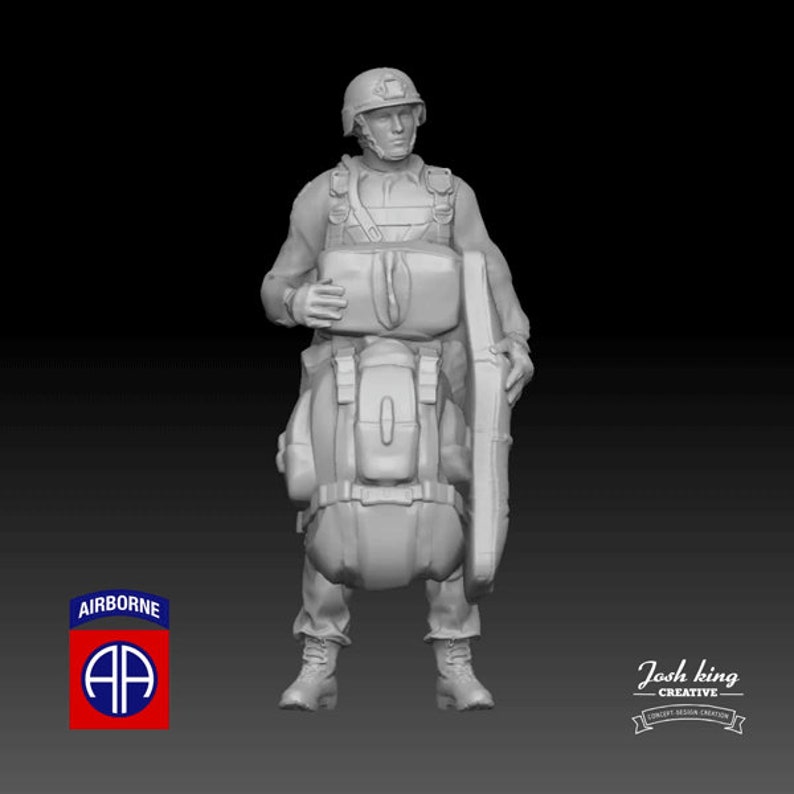 US Army Paratrooper 3d Print File (Download Now) - Etsy