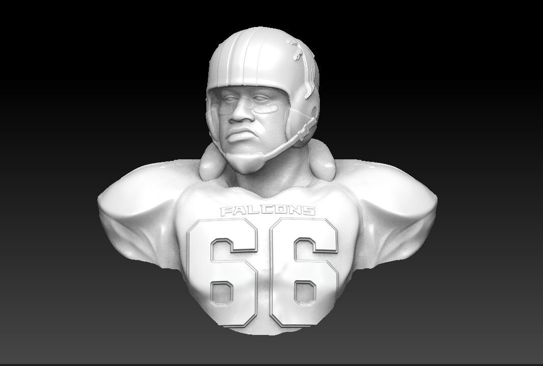 Vintage Throwback Atlanta Falcon Football Bust - Etsy