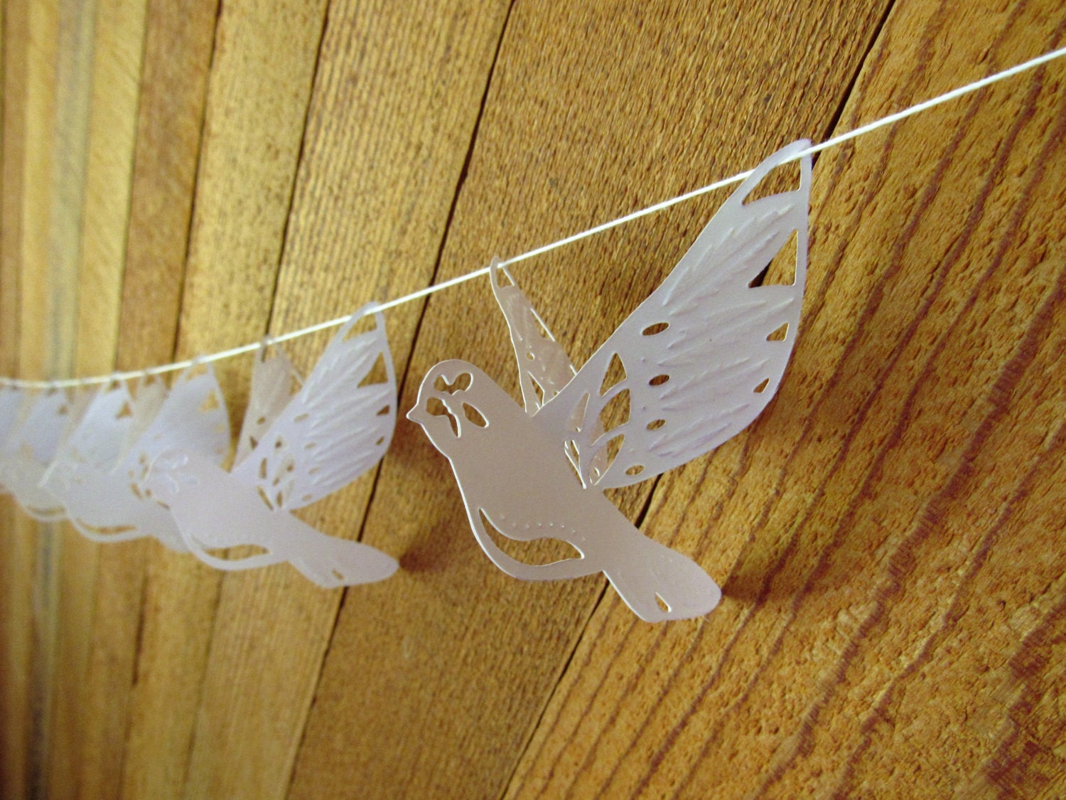 Flying Paper Bird Wedding Garland / Doves / Banner Decor / Bunting ...