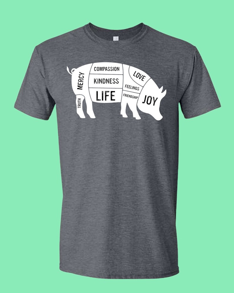 Pig Kindness Spot Shirt Stop Eating Pig T-shirt - Etsy