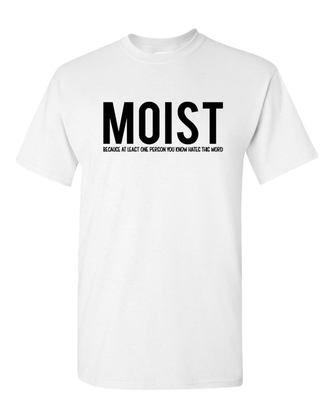 Moist Because Someone Hates This Word T Shirt Funny Sarcastic | Etsy